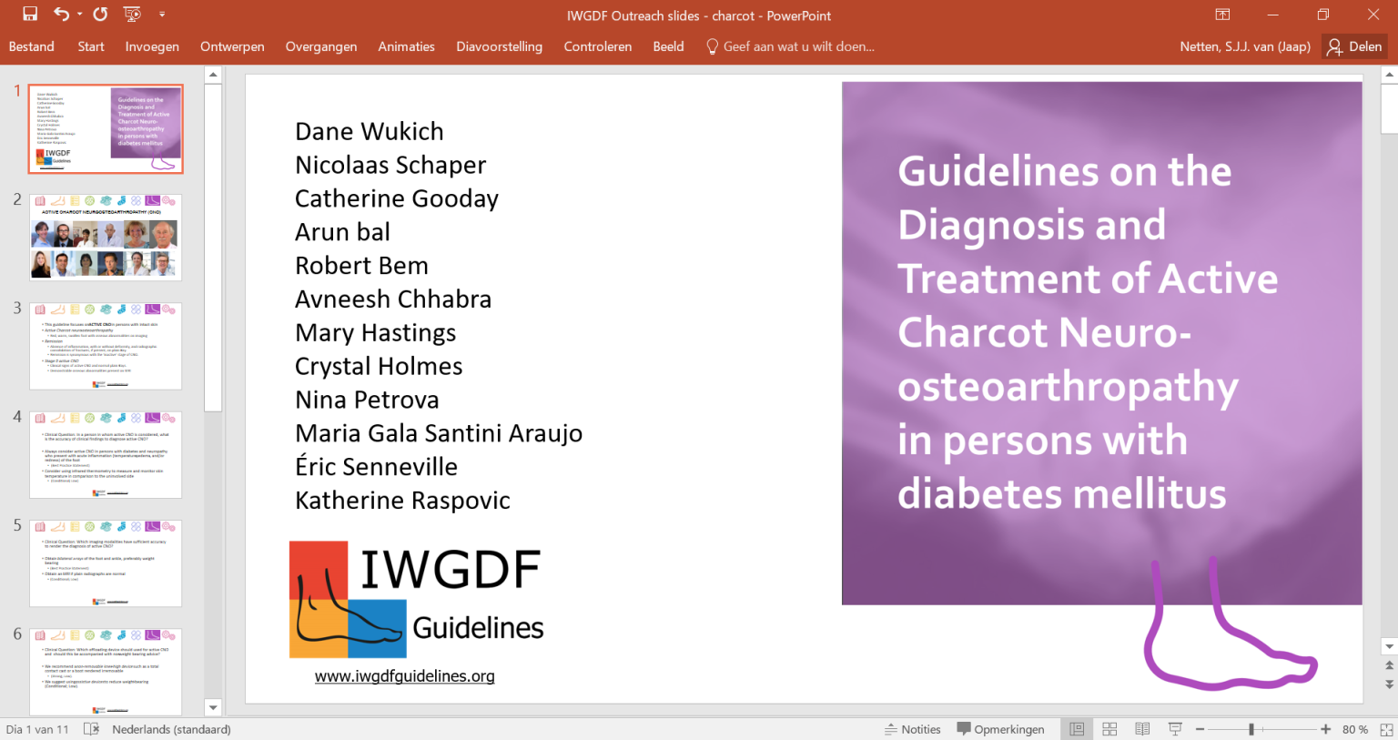 IWGDF 2023 Guidelines - OUTREACH KIT - IWGDF Guidelines