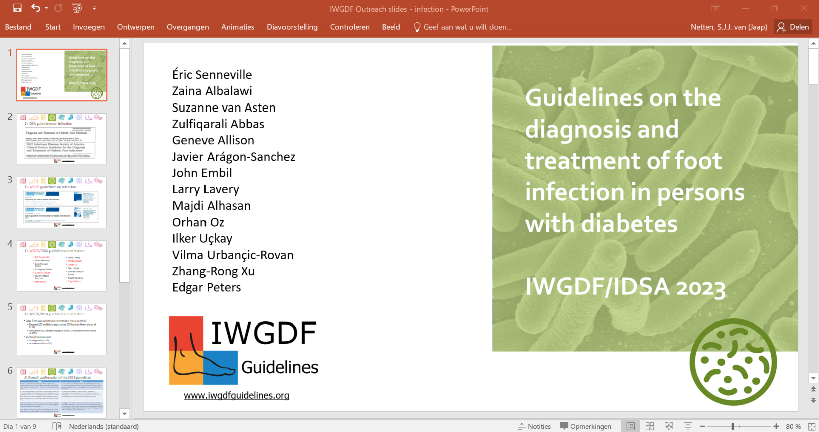 IWGDF 2023 Guidelines - OUTREACH KIT - IWGDF Guidelines