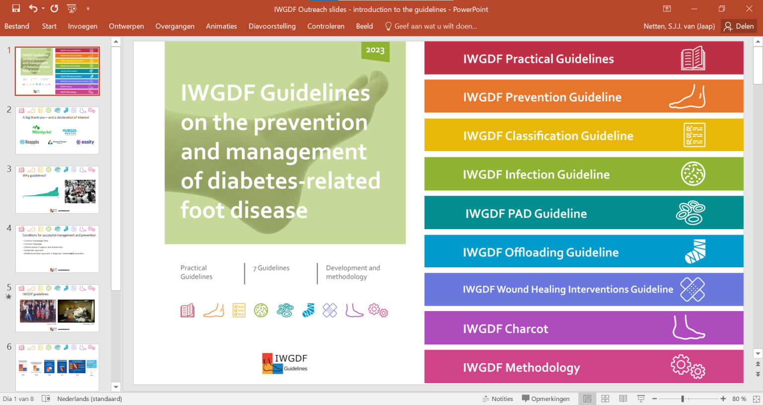 IWGDF 2023 Guidelines - OUTREACH KIT - IWGDF Guidelines