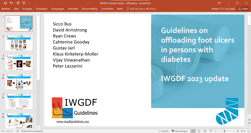 IWGDF 2023 Guidelines - OUTREACH KIT - IWGDF Guidelines